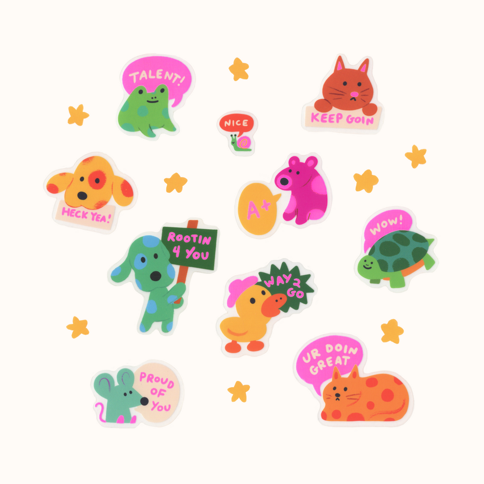 Motivational Mates Sticker Sheet – Snailerie.co